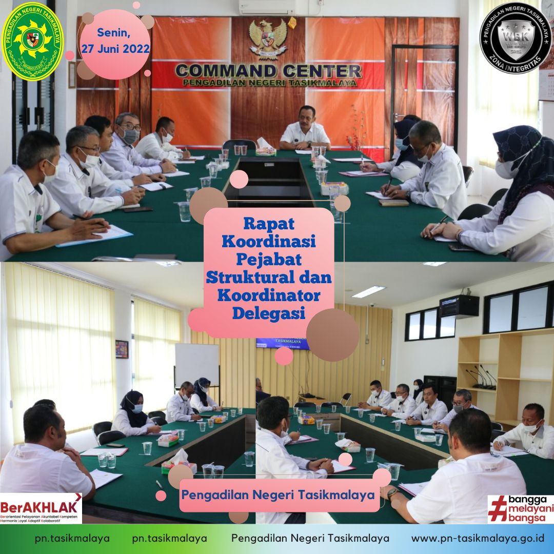 Rapat Koordinasi Pejabat Struktural dan Koordinator Delegasi